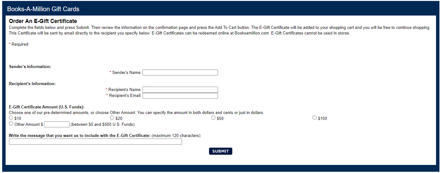 Purchase a Gift Card – Customer Help Desk
